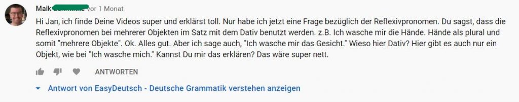 5min Grammatik – Reflexivpronomen im Dativ oder Akkusativ?