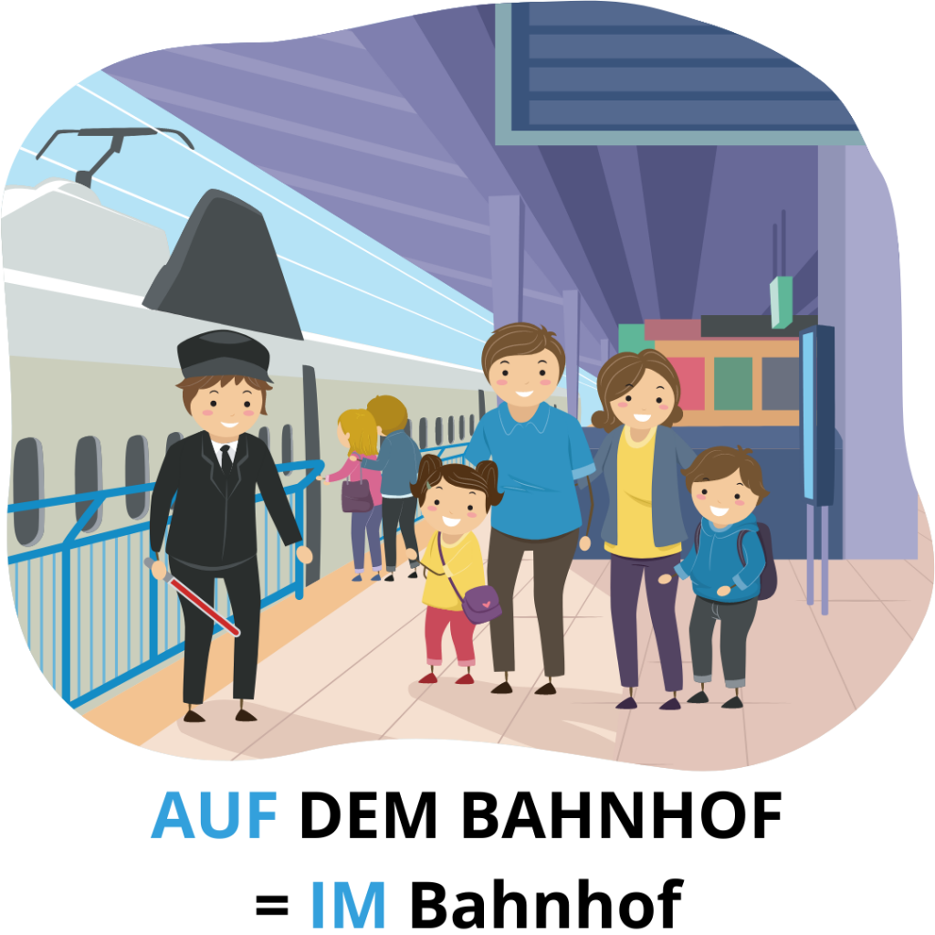5min Grammatik – am, im oder auf dem Bahnhof