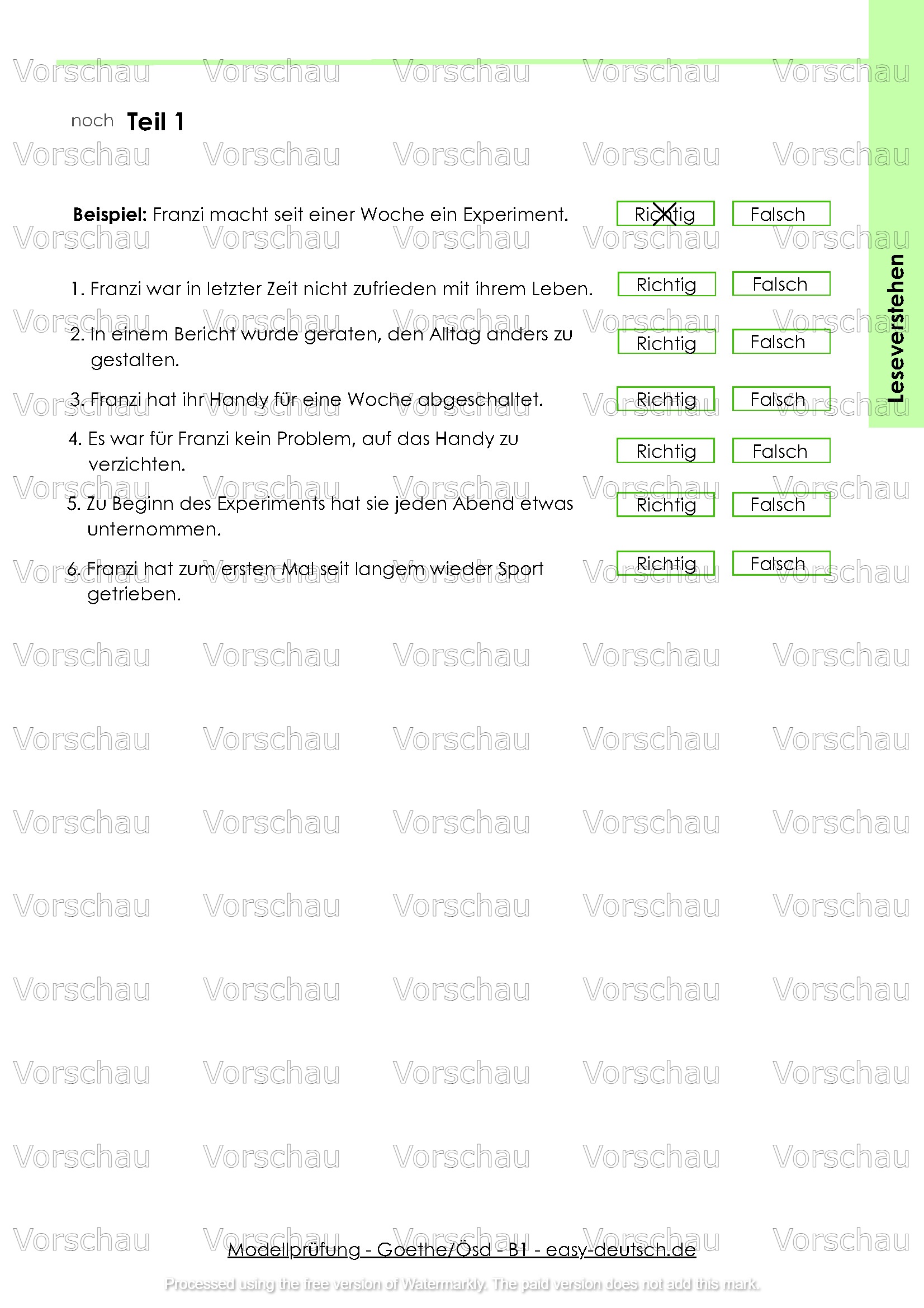 Modelltests - Goethe/Ösd/telc - B1+B2 | EasyDeutsch