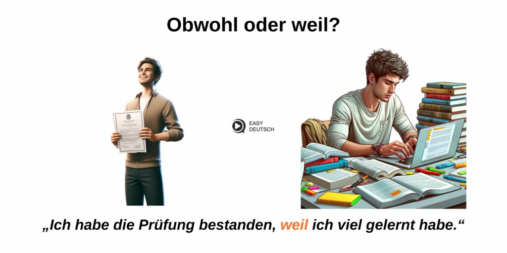 Konzessivsatz mit obwohl - Beispiele, Erklärungen & Übungen